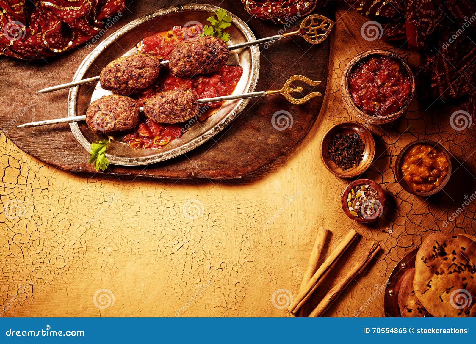Chapati Bread On Table Of Indian Restaurant Royalty-Free Stock Image ...