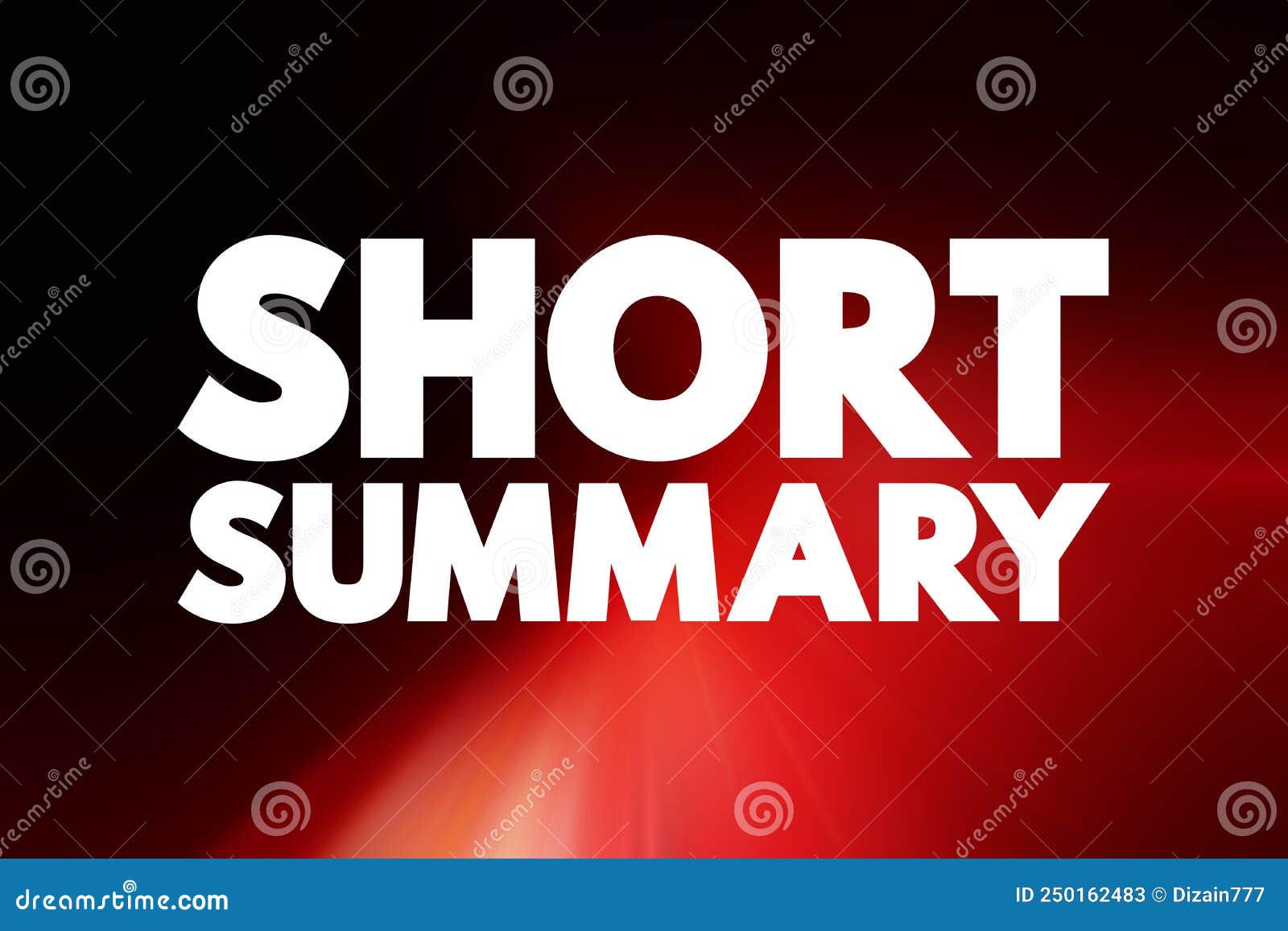 Short Summary - Comprehensive and Usually Brief Abstract ...