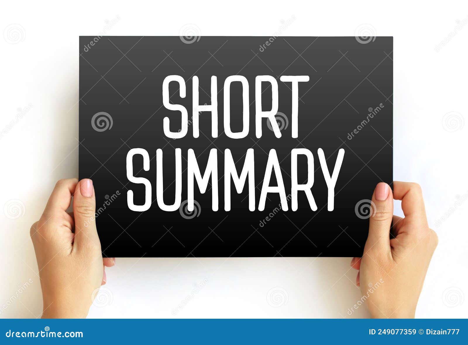 Short Summary Review Brief Information Business Outline Concise Memo ...