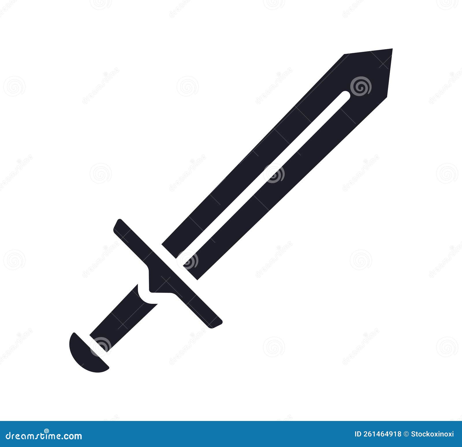 Short Sword Weapon Vector Icon Stock Vector - Illustration of weapon ...