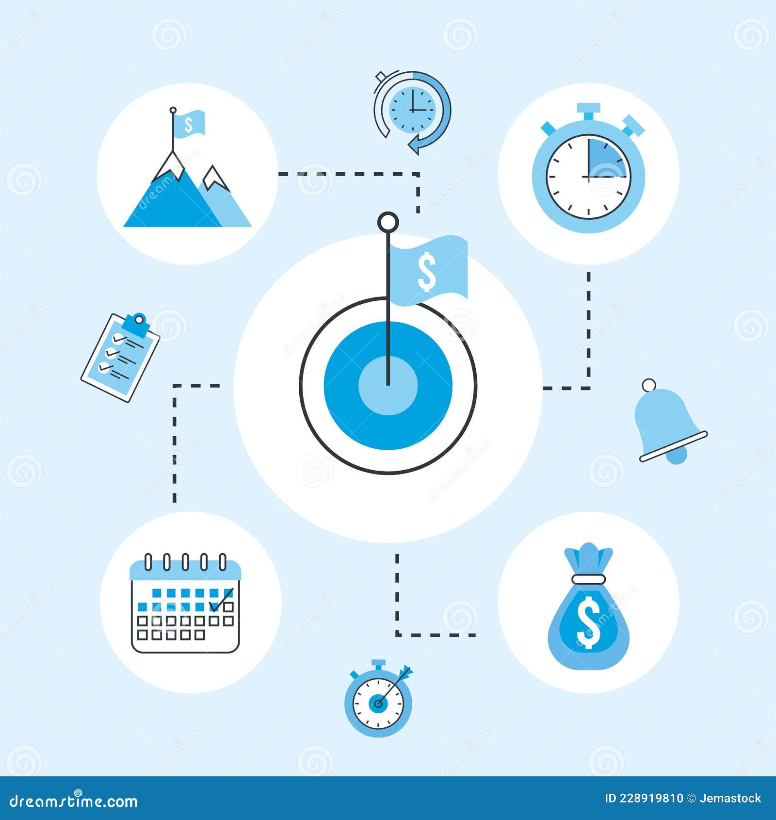 Short term infographic stock vector. Illustration of calendar - 228919810