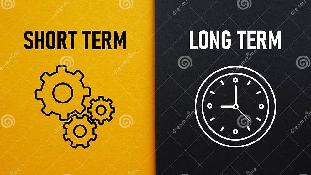 Short Term Long Term are Shown Using the Text Stock Illustration ...