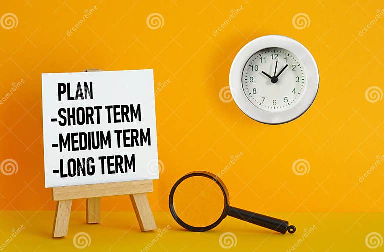 Short Term Medium Term and Long Term are Shown Using the Text Stock ...