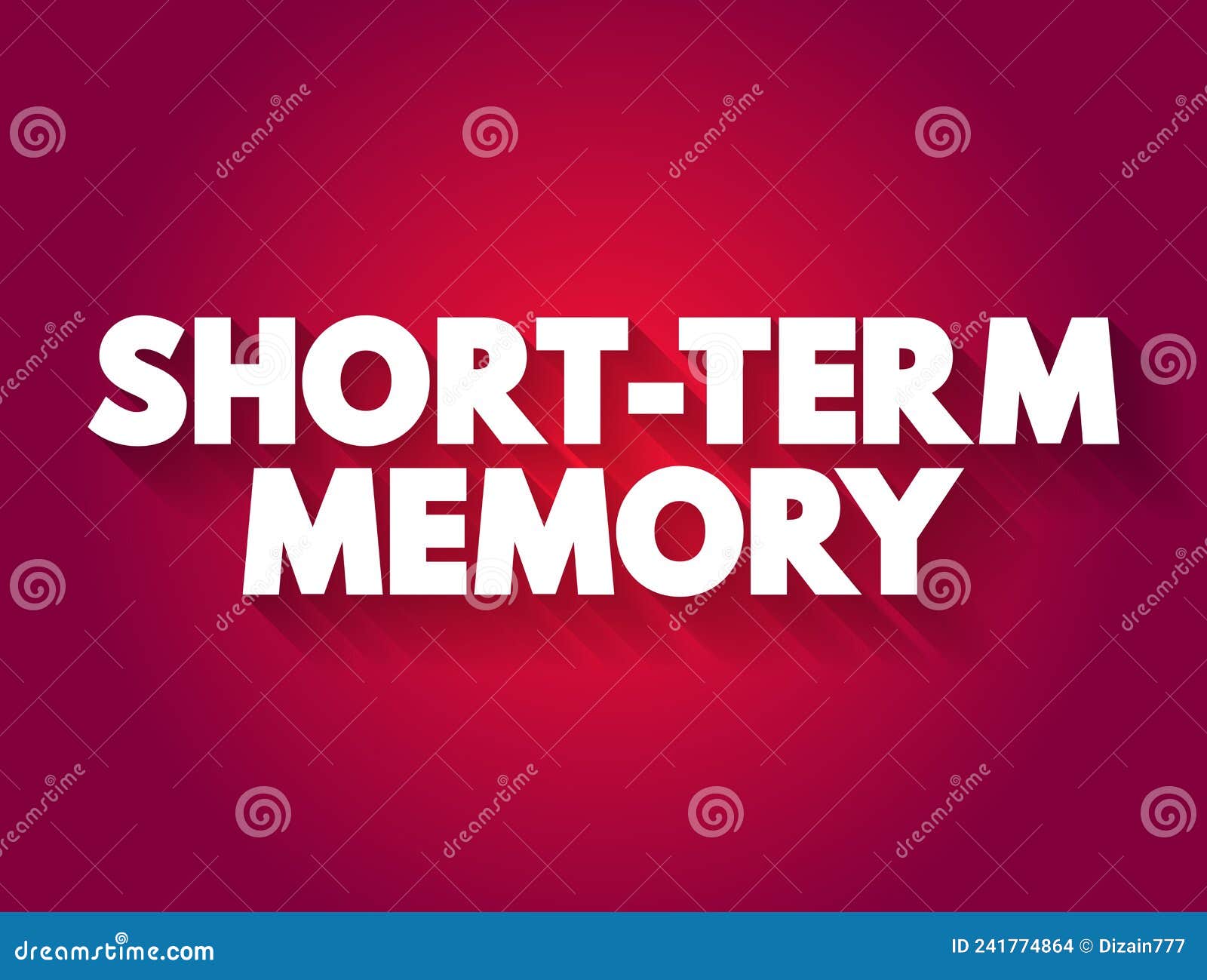 Short-term Memory Text Quote, Concept Background Stock Illustration ...