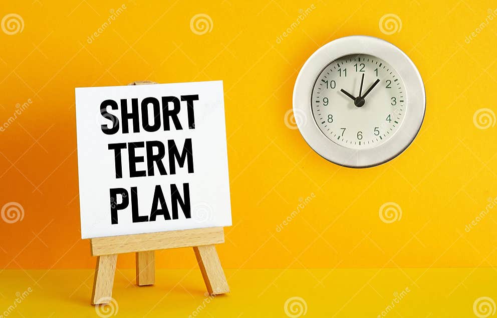 Short Term Plan Concept is Shown Using the Text Stock Photo - Image of ...