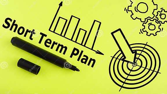 Short Term Plan is Shown Using a Text Stock Photo - Image of duration ...