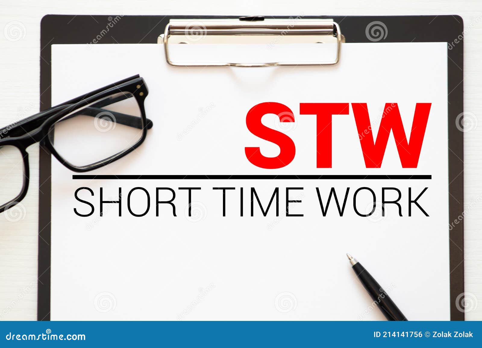 Short Term Text on Sticky Notes Isolated on Office Desk Stock ...