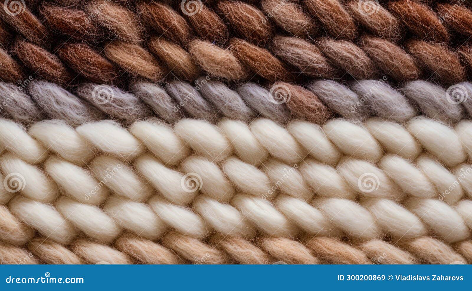 Short Texture of Thick Wool with a Natural Tint Stock Illustration ...