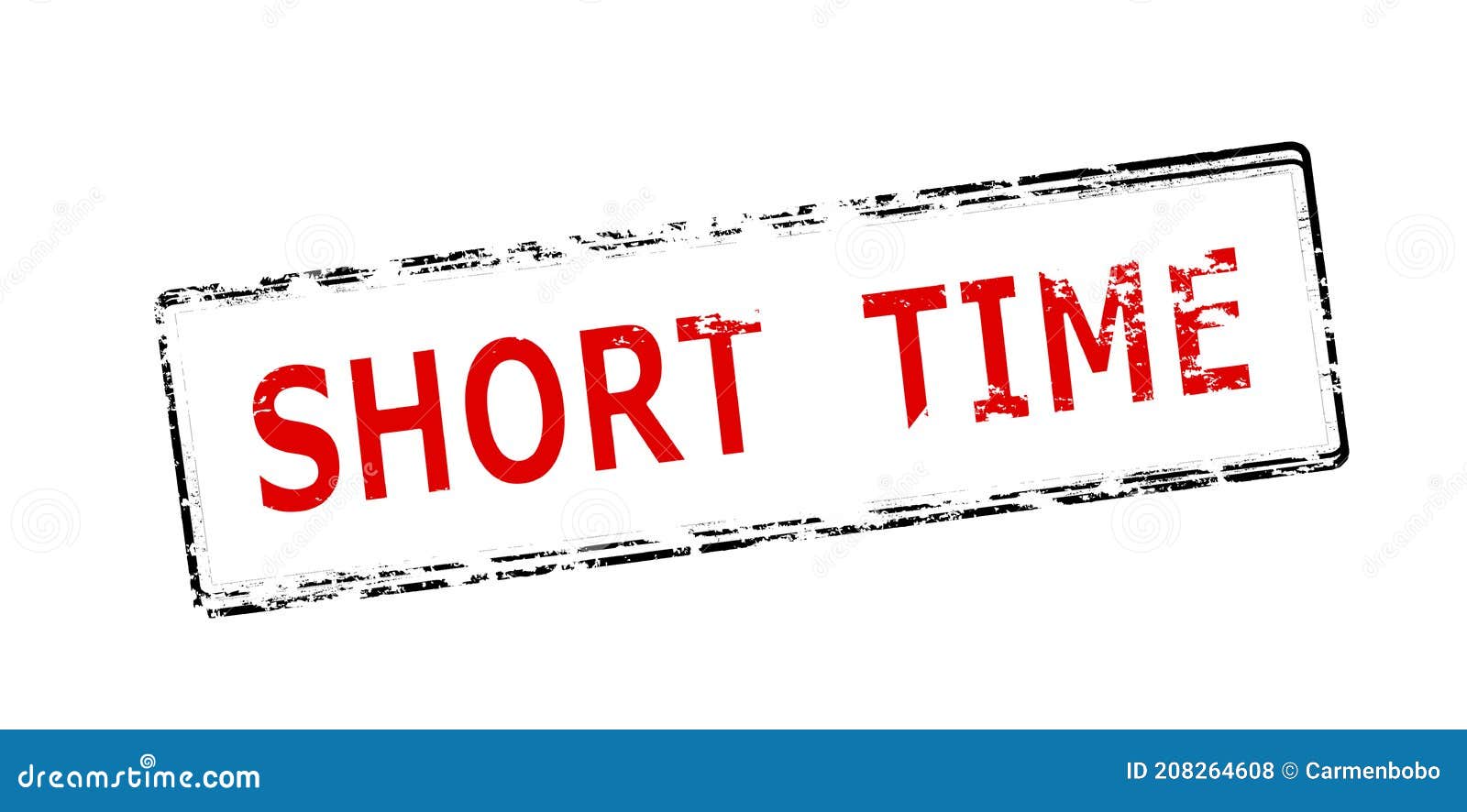 Stamp with text Short time stock illustration. Illustration of season ...