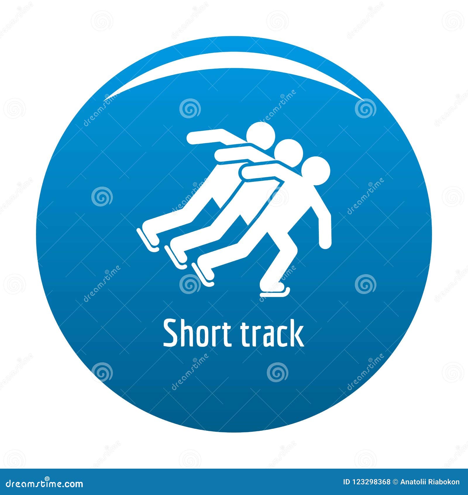Short track icon blue stock illustration. Illustration of lifestyle ...