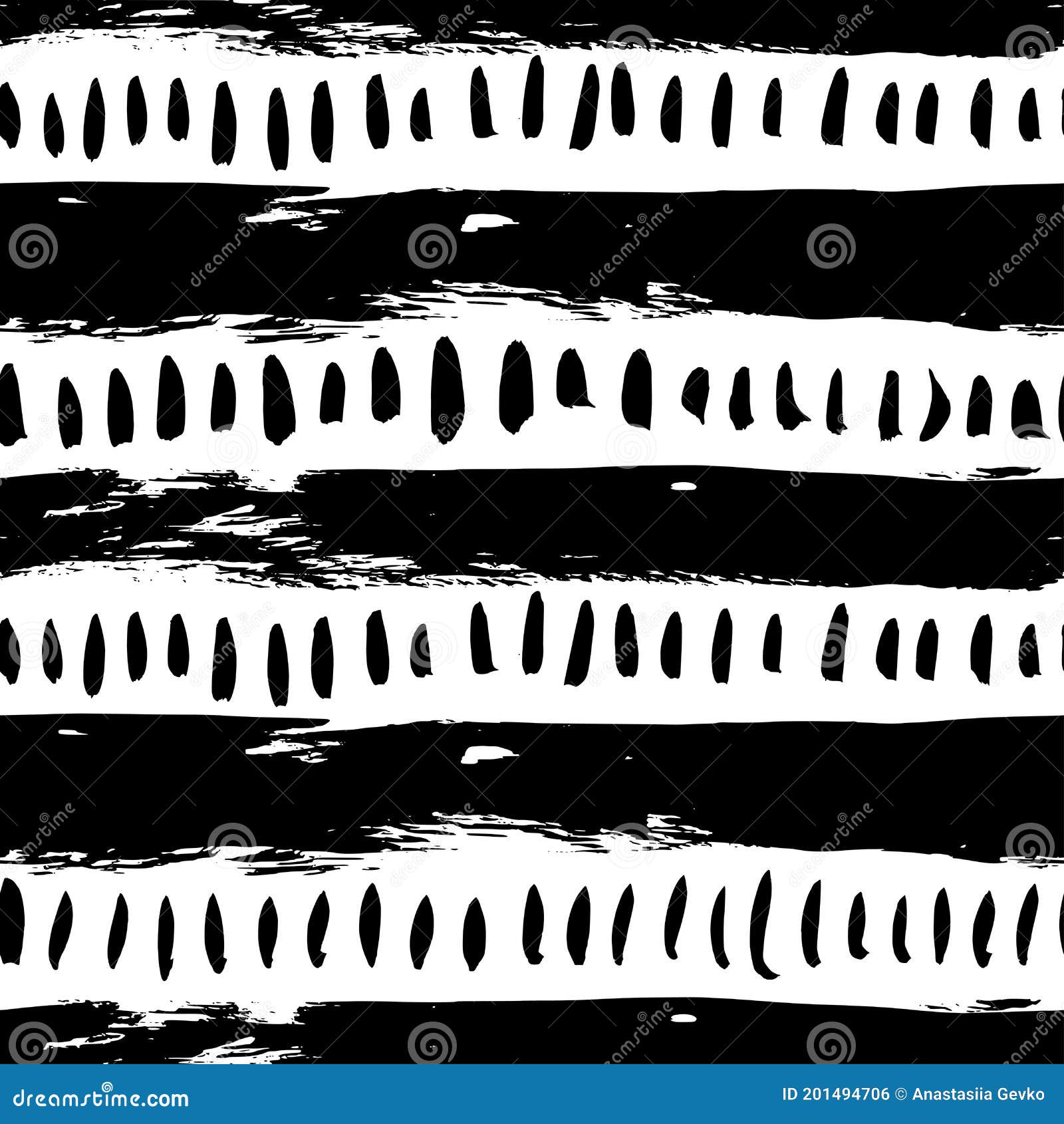 Abstract Dashes And Lines. Horizontal Lines On Left Blue On Right Red ...