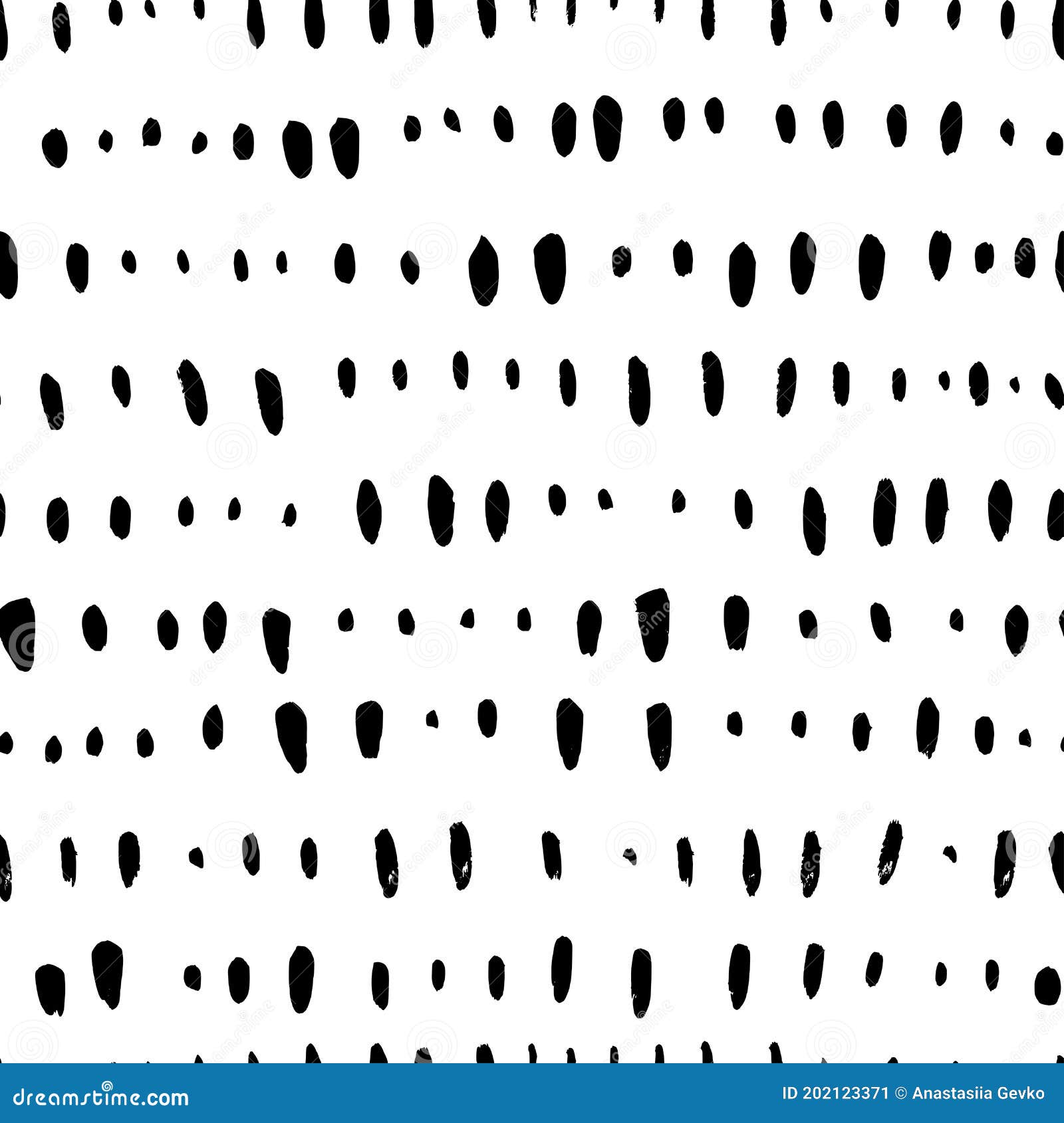 Short Vertical Lines Hand Drawn Seamless Pattern. Stock Vector ...