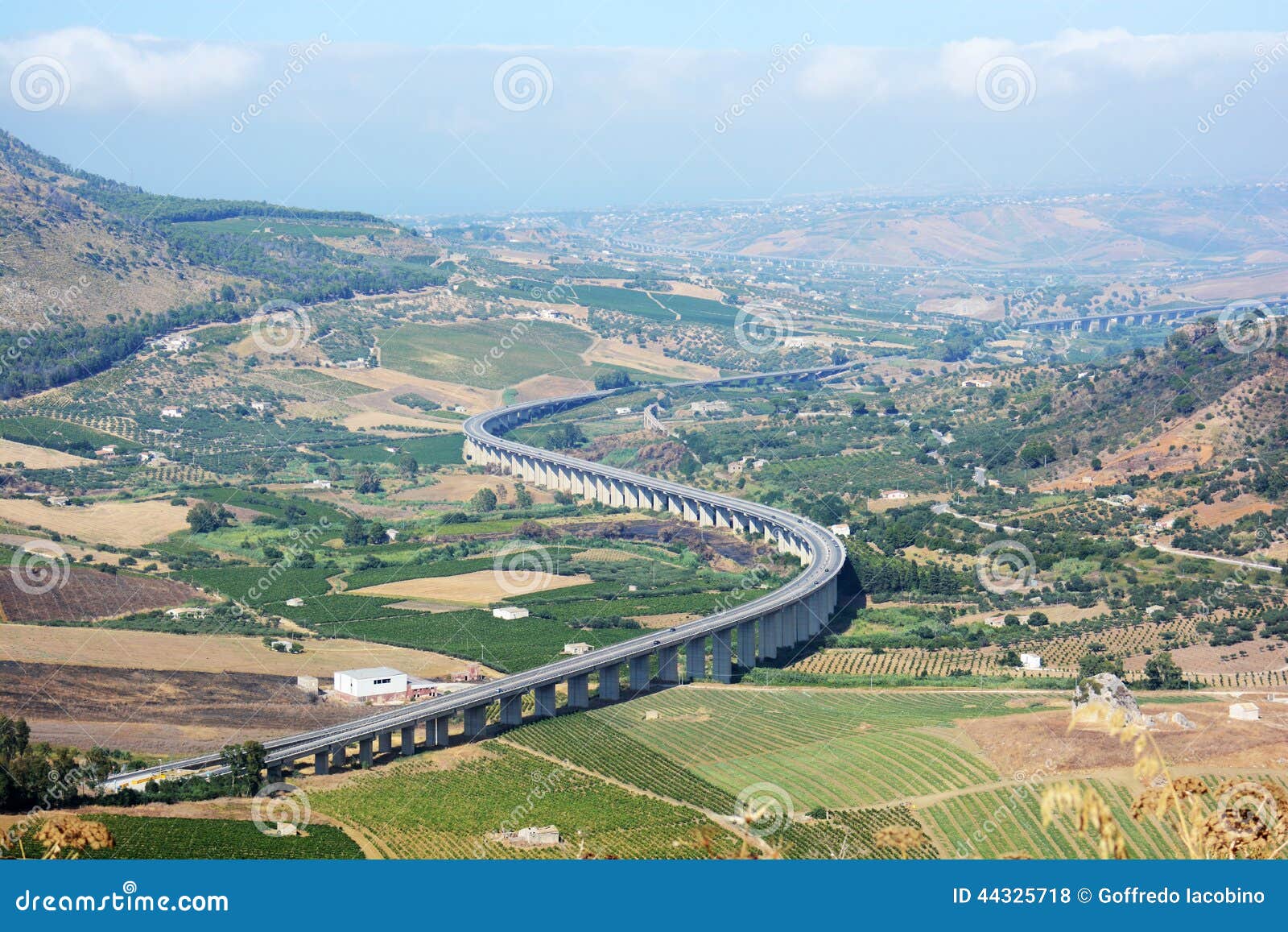 Short Way in the Valley Highway Stock Photo - Image of long ...