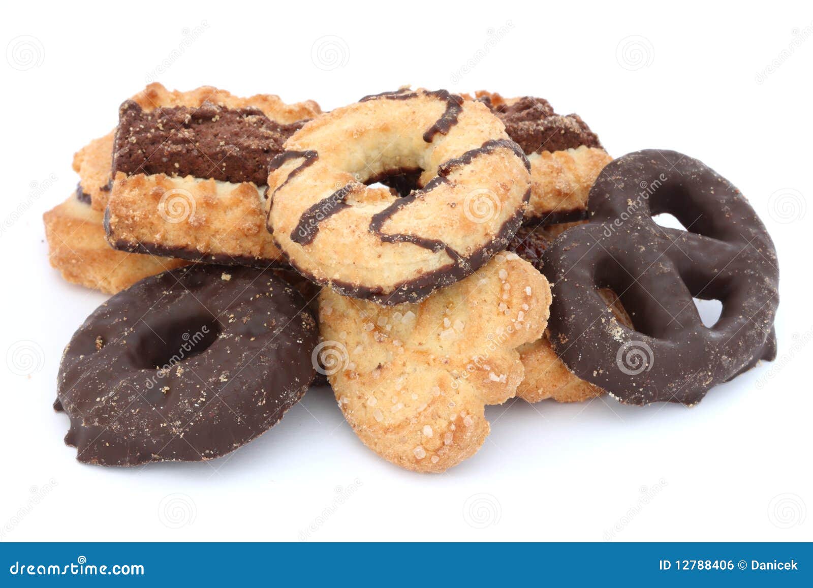 Shortbread butter biscuits stock photo. Image of horizontal - 12788406