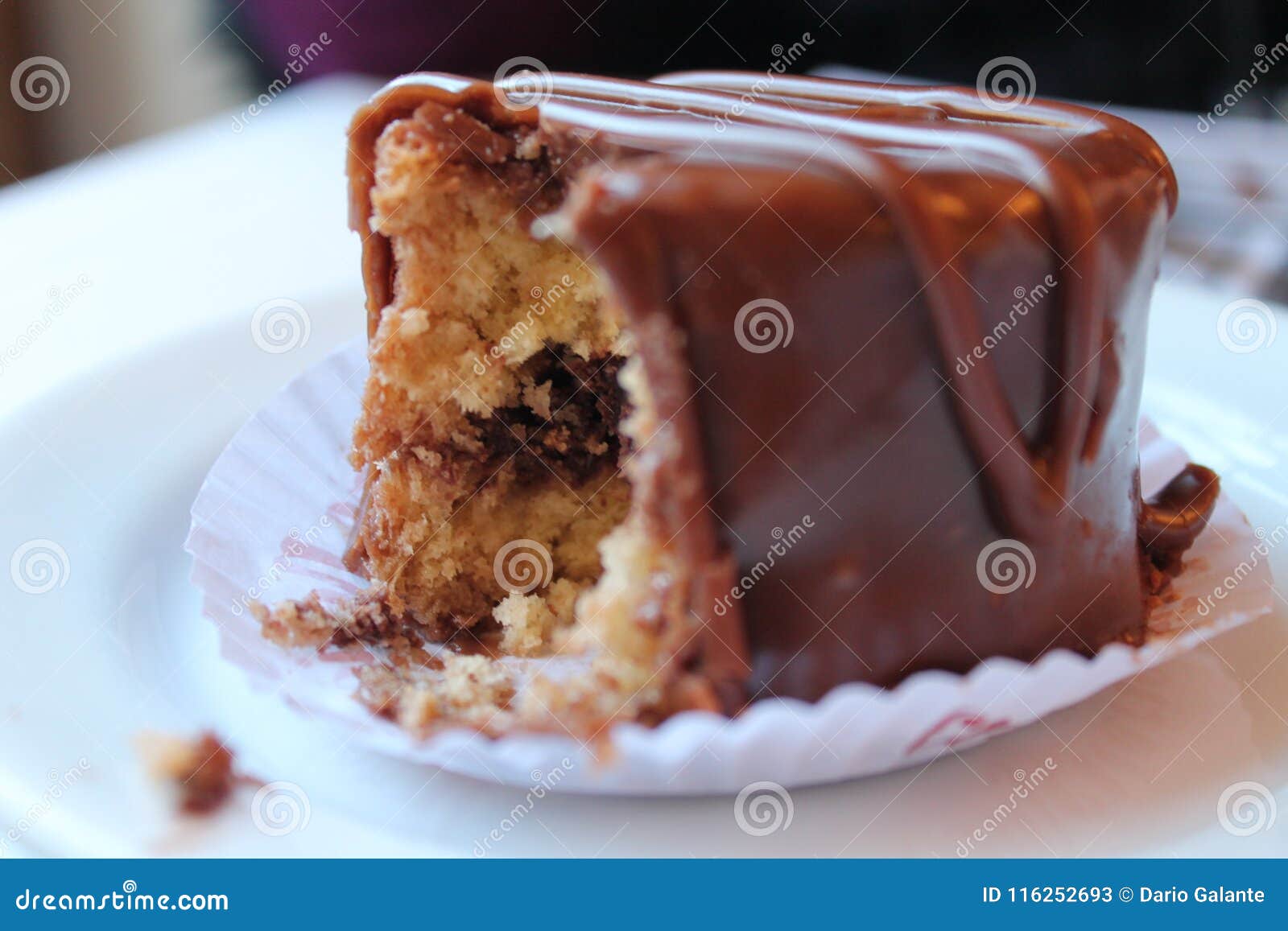 Shortbread Cake with Chocolate Stock Image - Image of cake, fudge ...