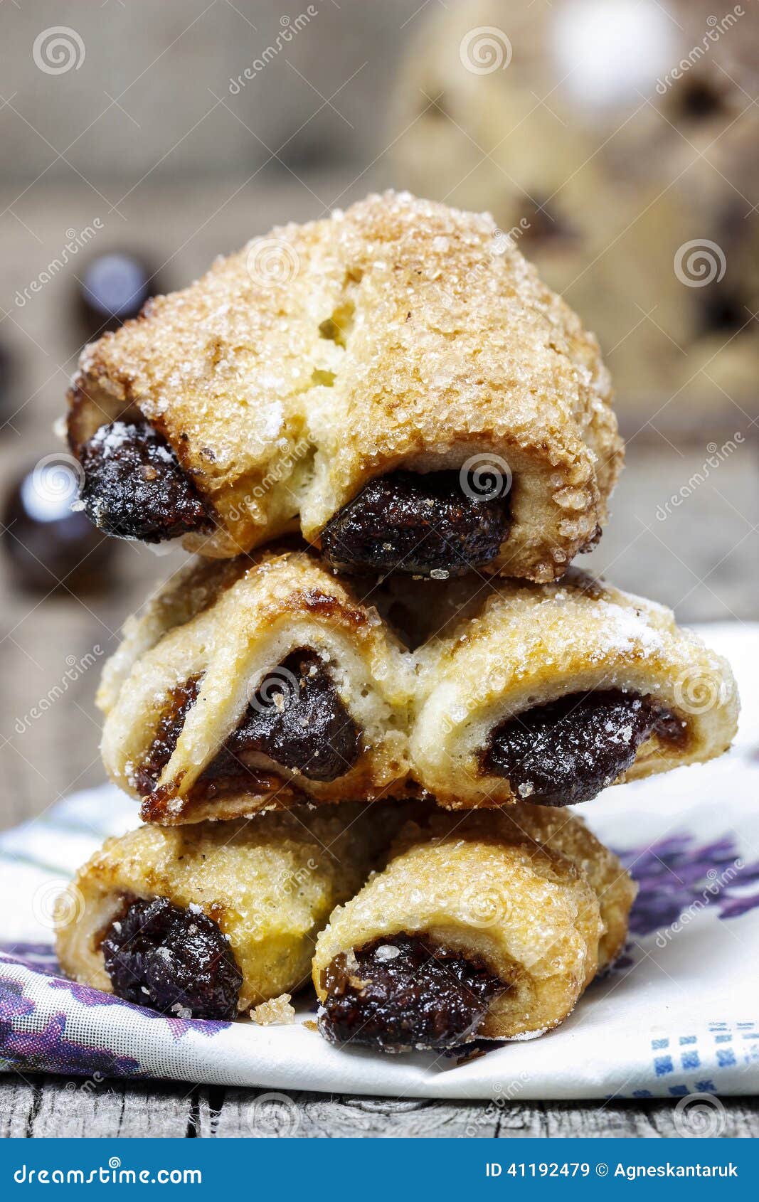 Shortbread Cookies Filled with Jam Stock Image - Image of breakfast ...