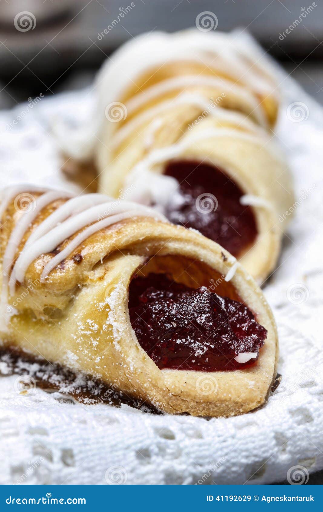 Shortbread Cookies Filled with Jam Stock Image - Image of breakfast ...