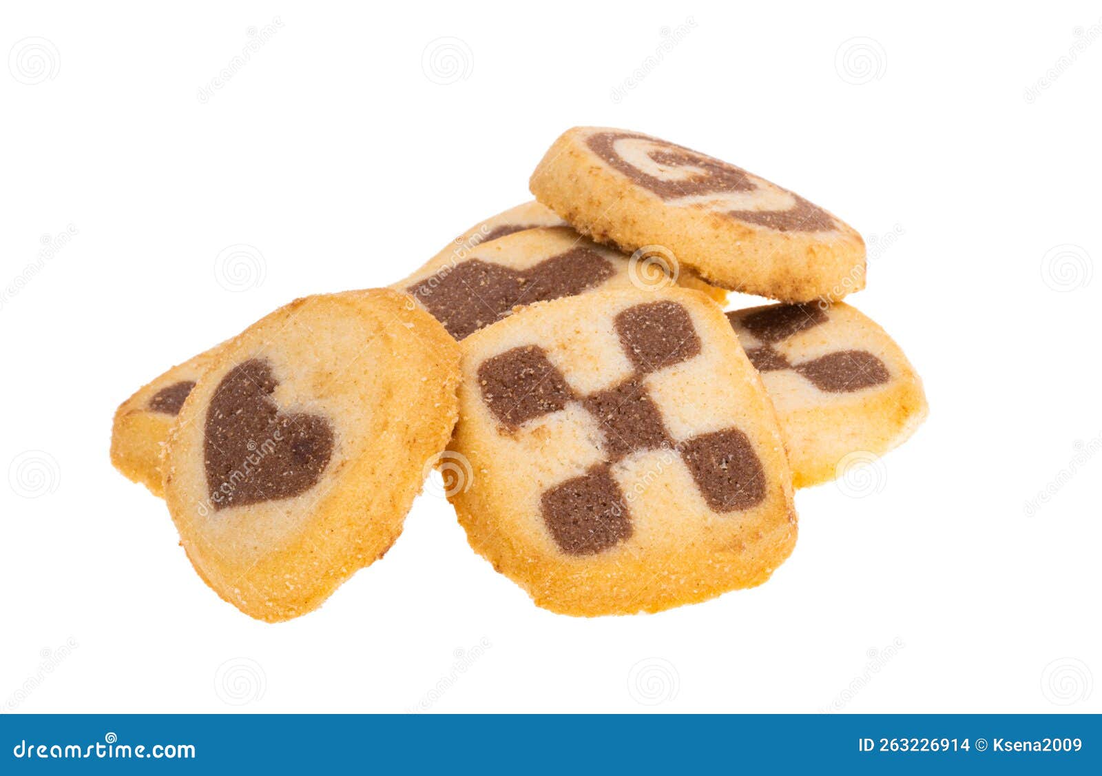 Shortbread Cookies Isolated Stock Photo - Image of shortbread, healthy ...