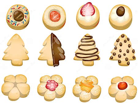 Shortbreads stock illustration. Illustration of bakery - 28644265
