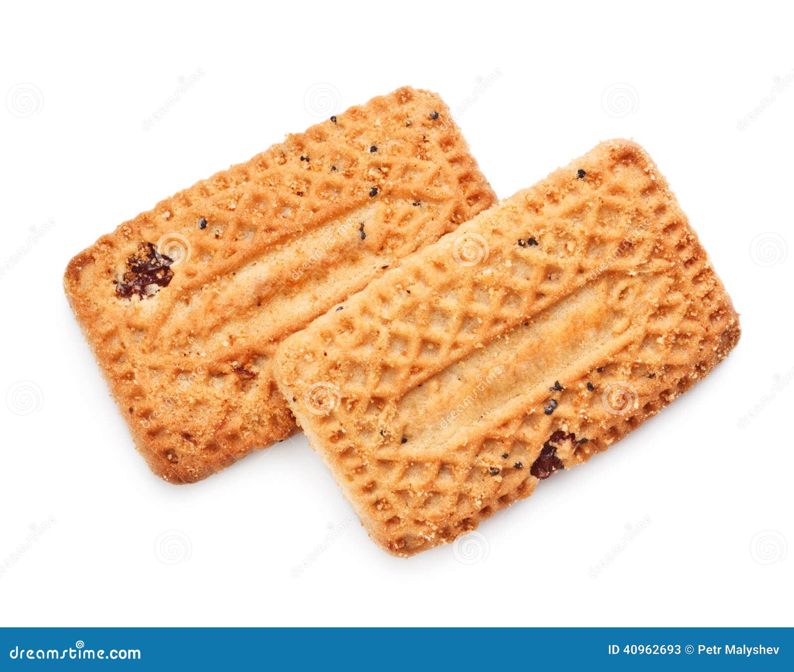 Shortbreads Cookies with Raisins Stock Image - Image of closeup, bakery ...