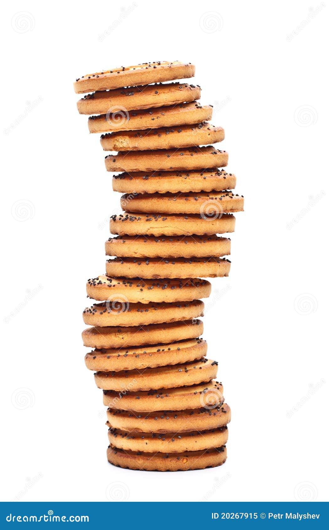 Shortbreads Cookies Tower stock image. Image of meal - 20267915