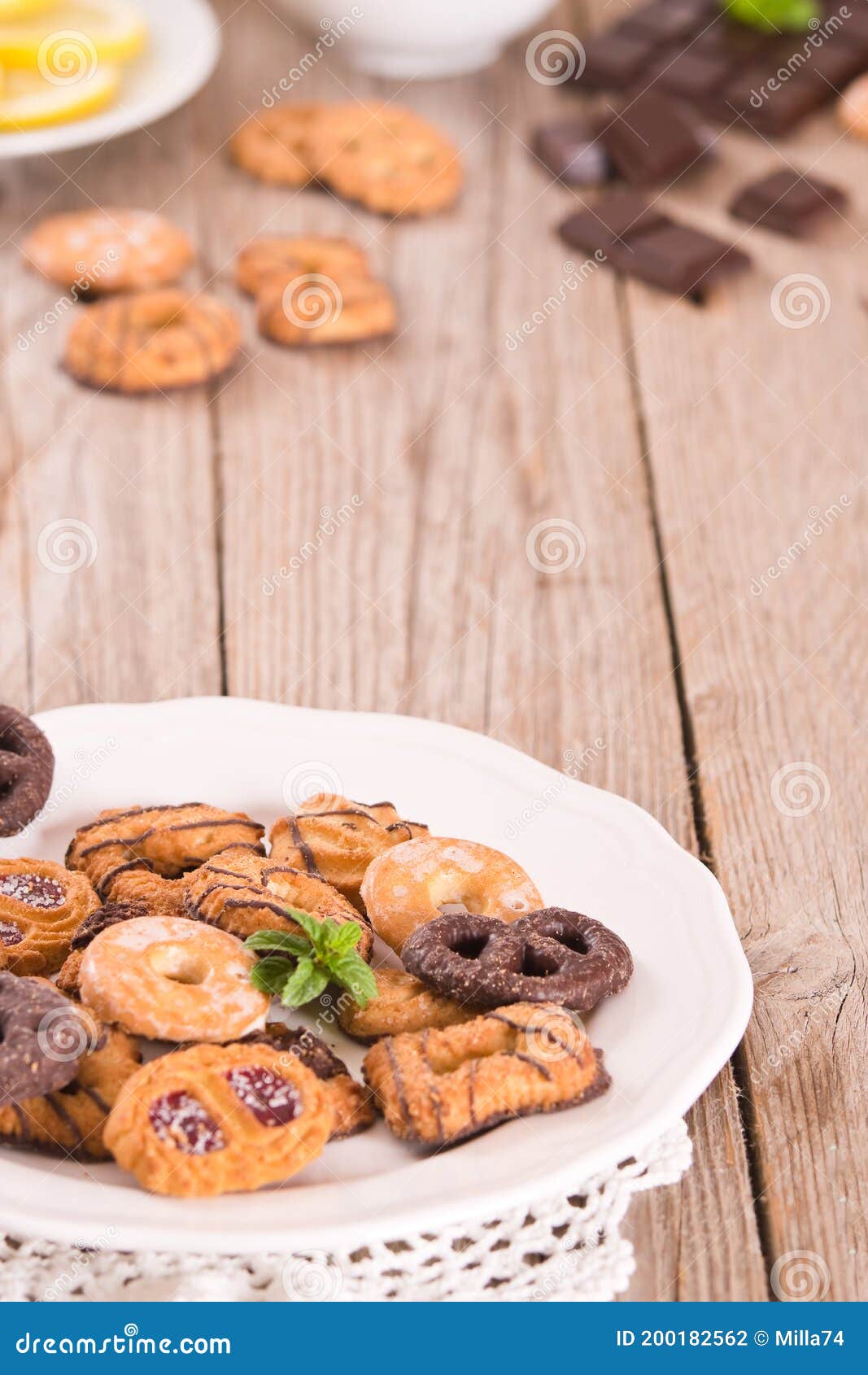 Shortcrust Pastry Biscuits. Stock Photo - Image of cuisine, bakery ...