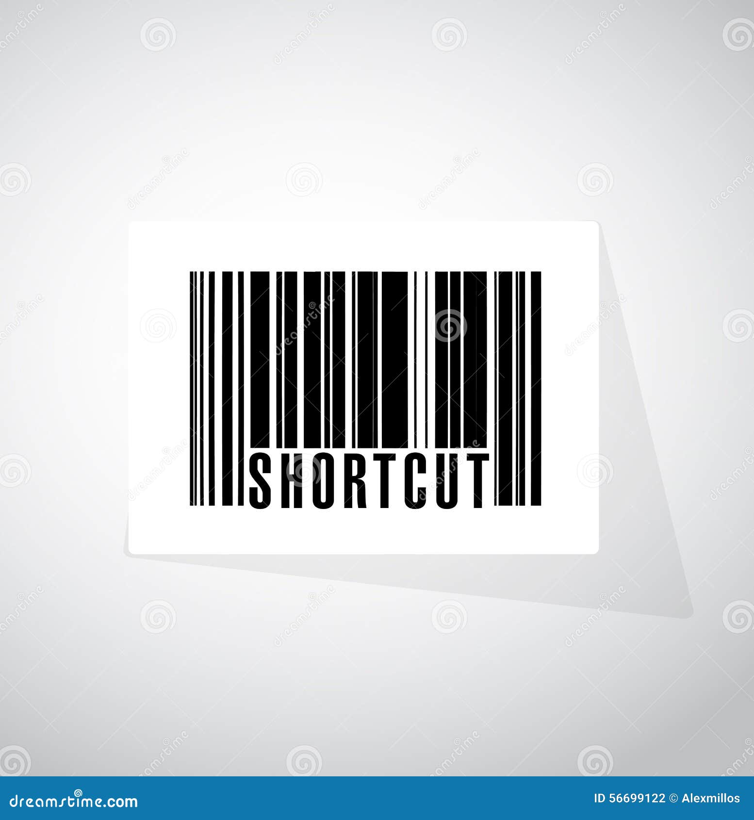 Shortcut Barcode Sign Concept Illustration Stock Illustration ...