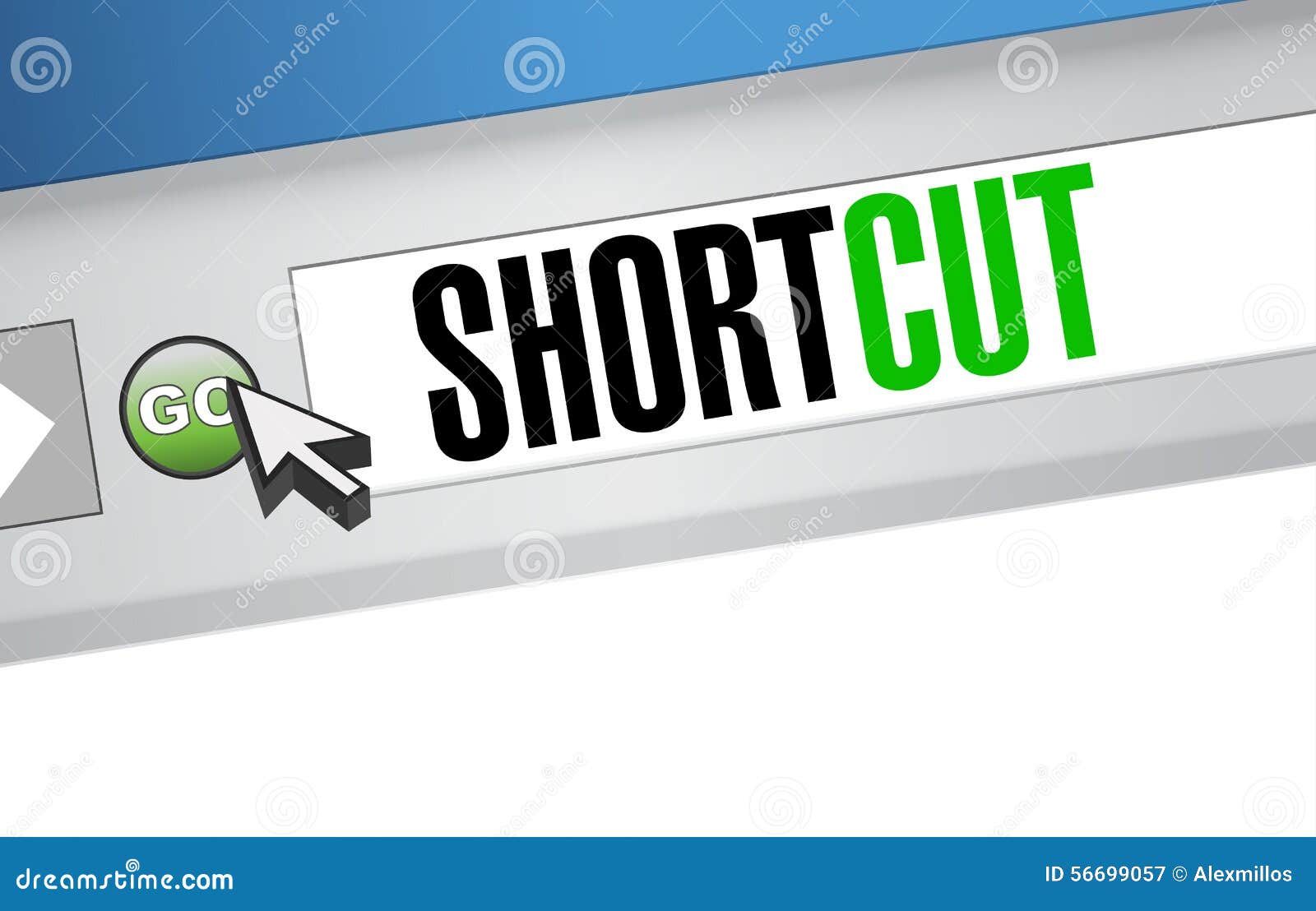 Shortcut Browser Sign Concept Stock Illustration - Illustration of goal ...