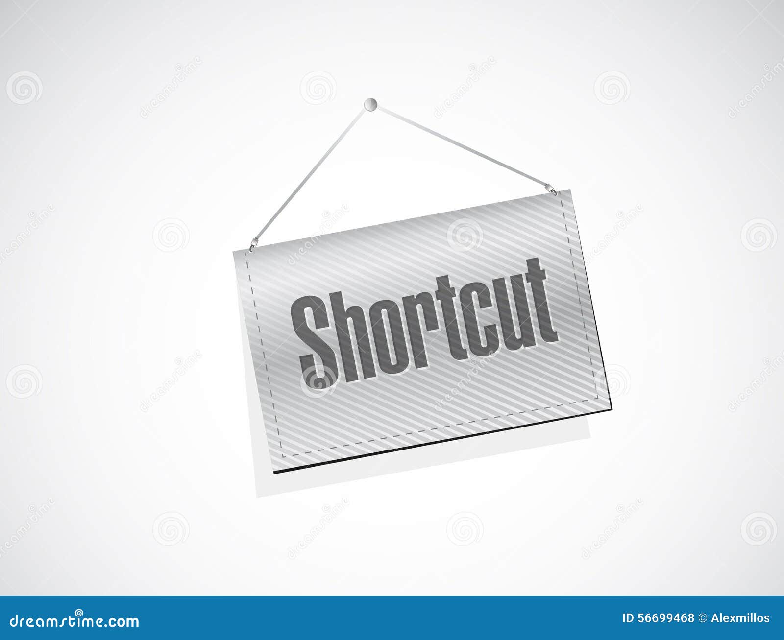 Shortcut Hanging Sign Concept Stock Illustration - Illustration of ...