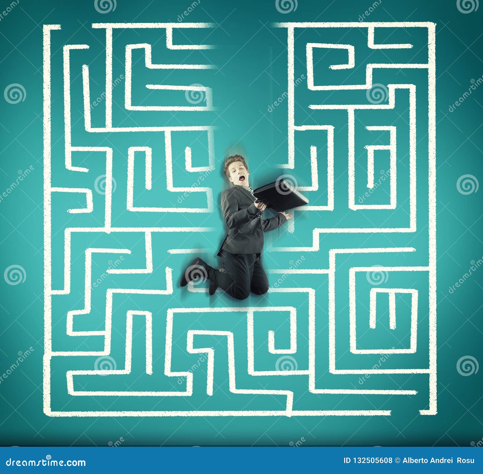 Shortcut for maze stock photo. Image of innovation, motion - 132505608