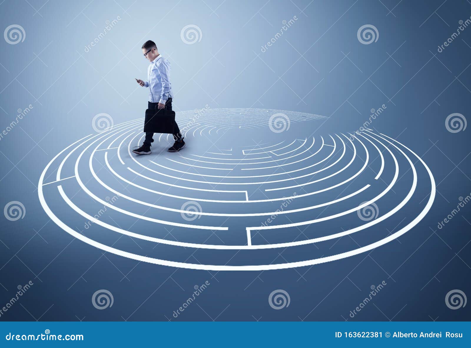 Shortcut Maze. Walking Over a Maze . Stock Image - Image of impossible ...
