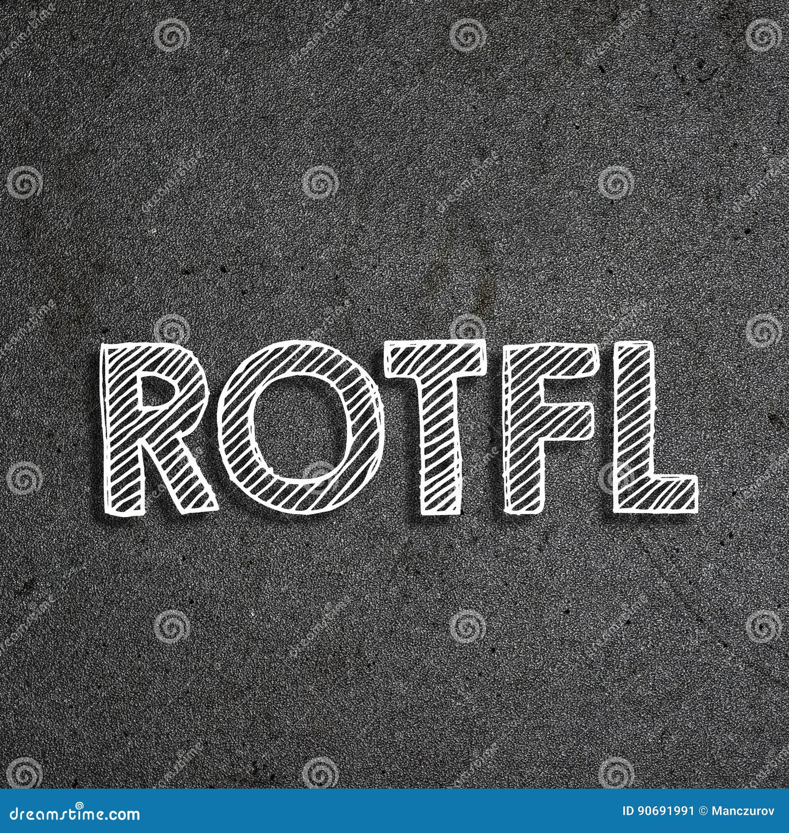 Shortcut & X22;ROTFL& X22; Written on a Chalkboard Stock Illustration ...