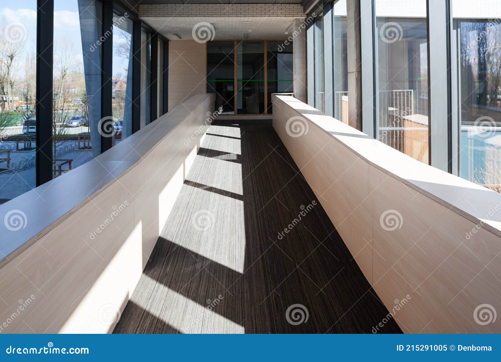 Shortcut between Two Buildings Stock Image - Image of future, modern ...