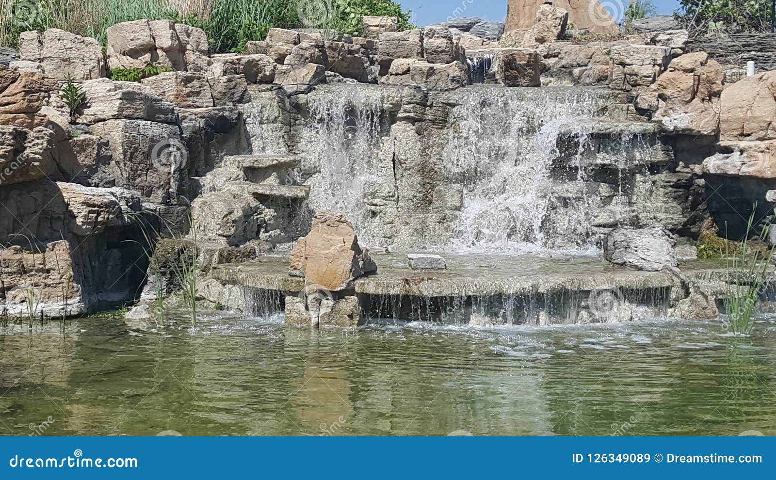 The Shortest Waterfall stock image. Image of waterfall - 126349089