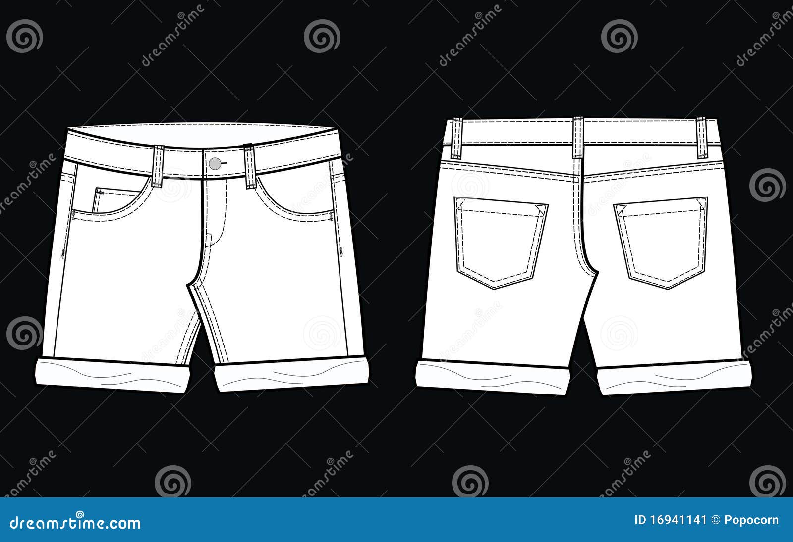 Shorts Cartoon Vector | CartoonDealer.com #16941141