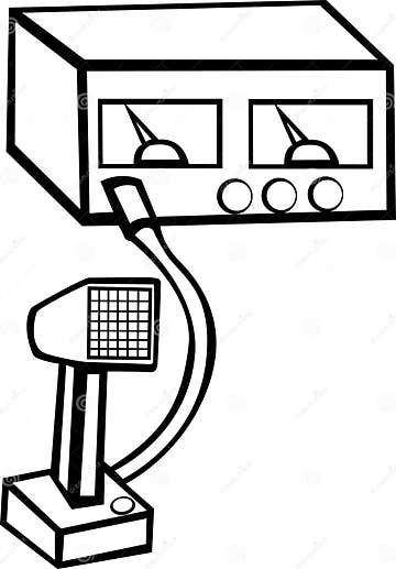 Shortwave Radio Vector Illustration Stock Vector - Illustration of ...