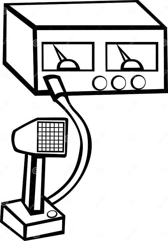Shortwave Radio Vector Illustration Stock Vector - Illustration of ...
