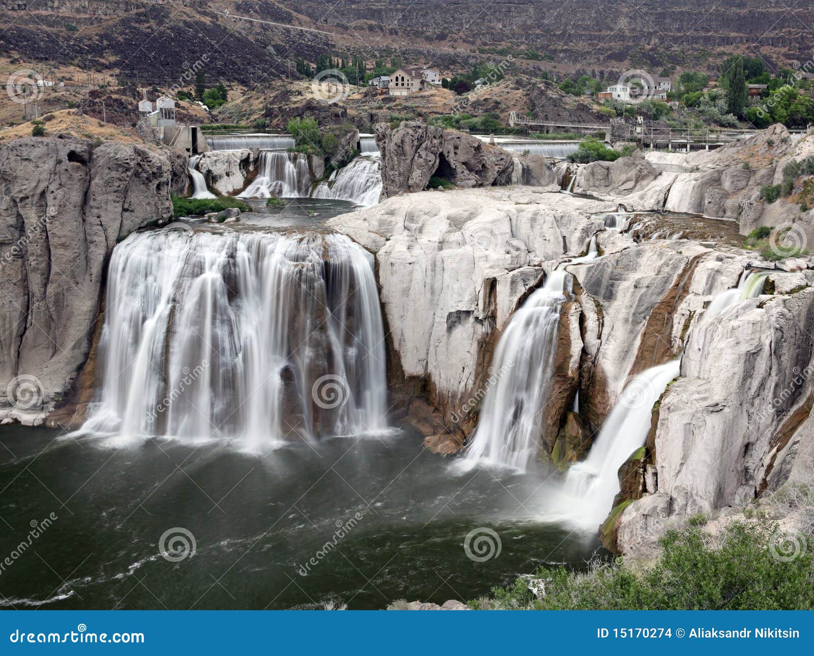 Shoshone Falls stock photo. Image of rock, river, waterfall - 15170274