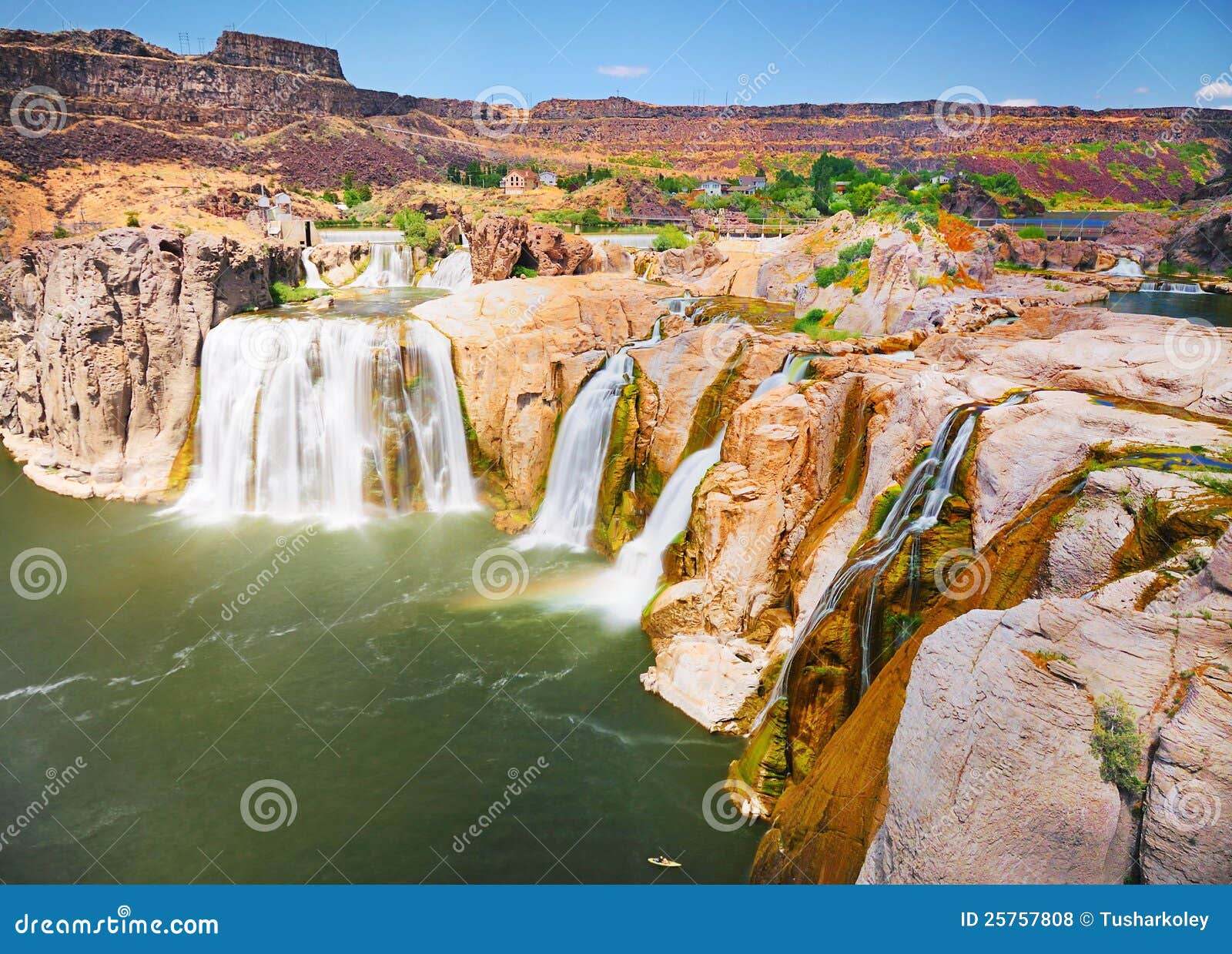 Shoshone falls idaho stock photo. Image of blur, land - 25757808
