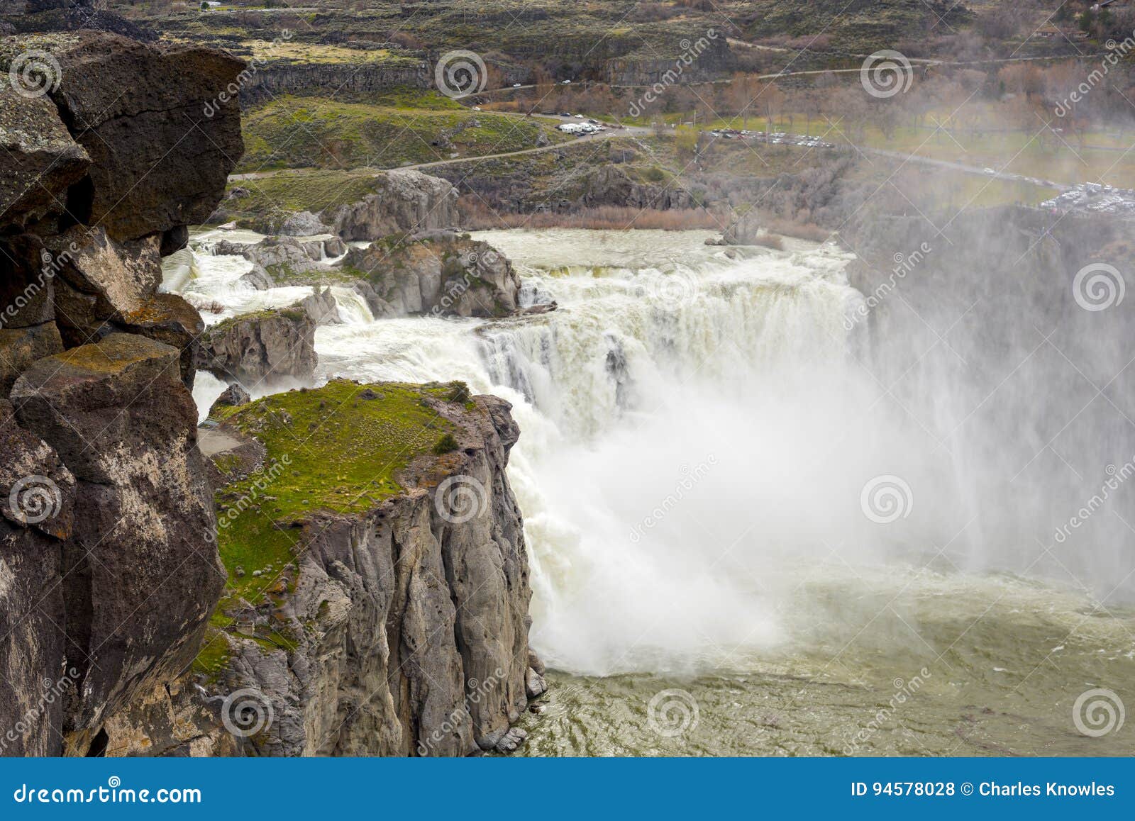 Shoshone Falls Near Twin Falls Idaho in Spring Stock Photo - Image of ...