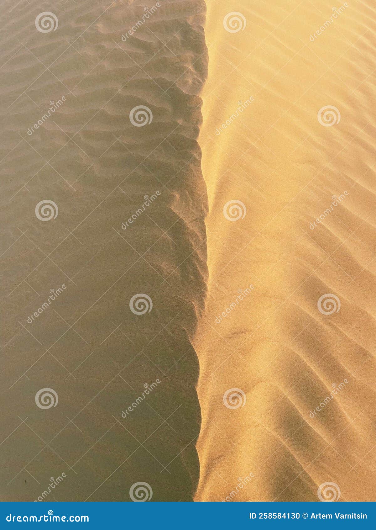 Shot from Above of a Center of a Dune with Patterns Stock Photo - Image ...