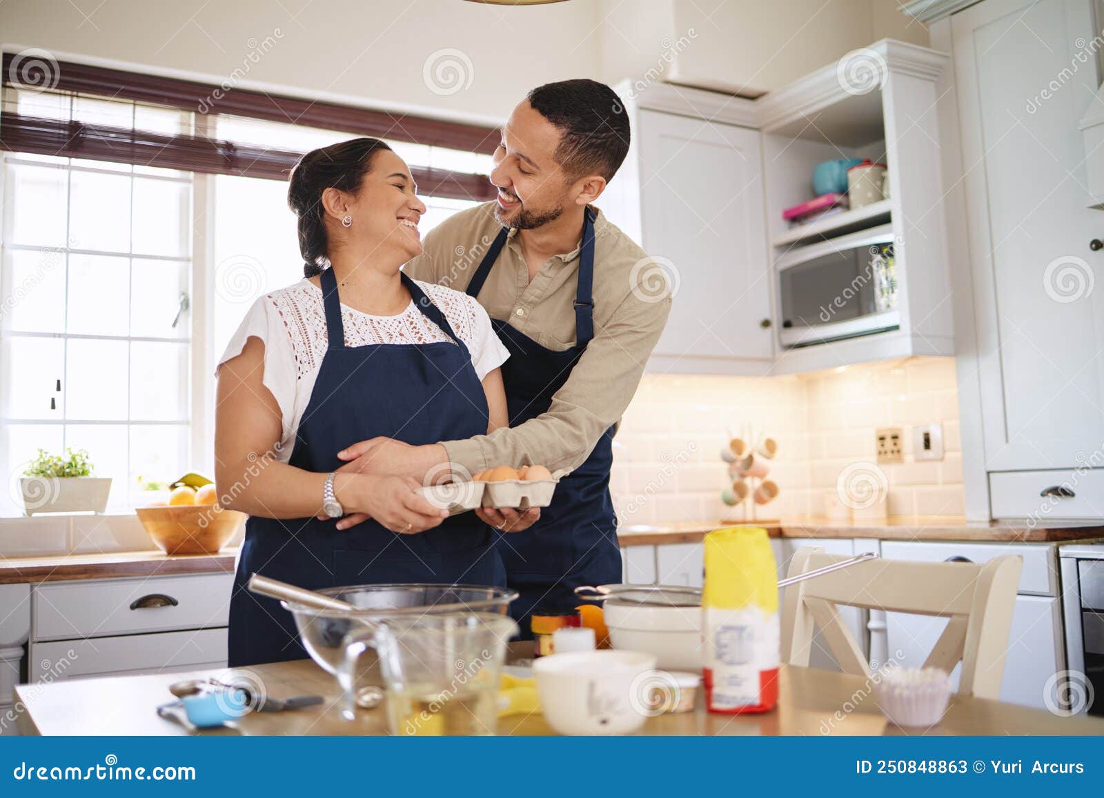 We Make a Good Team in and Out of the Kitchen. Shot of an Affectionate ...