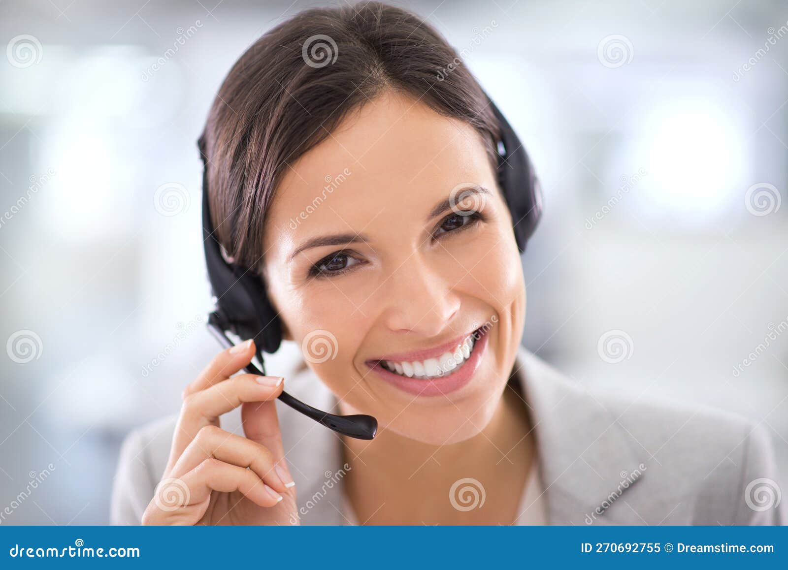 She Goes the Extra Mile for Her Clients. Shot of an Attractive Customer ...