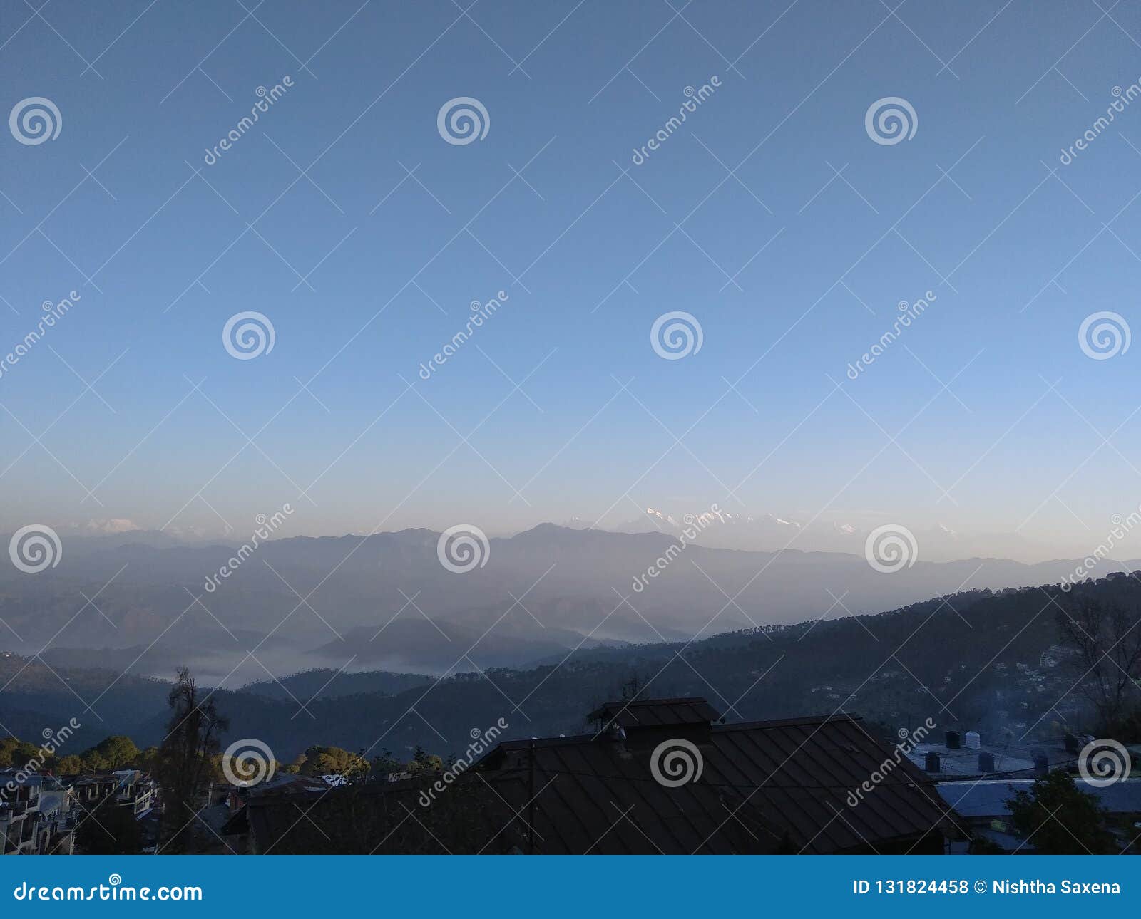 Himalayan View from Ranikhet. Stock Photo - Image of morning, ranikhet ...