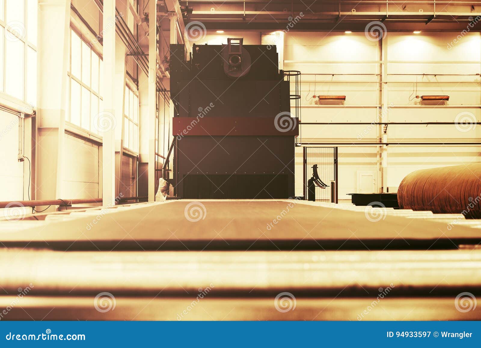 Shot Blasting Machine for Processing of Metal Plates and Profiles Stock ...