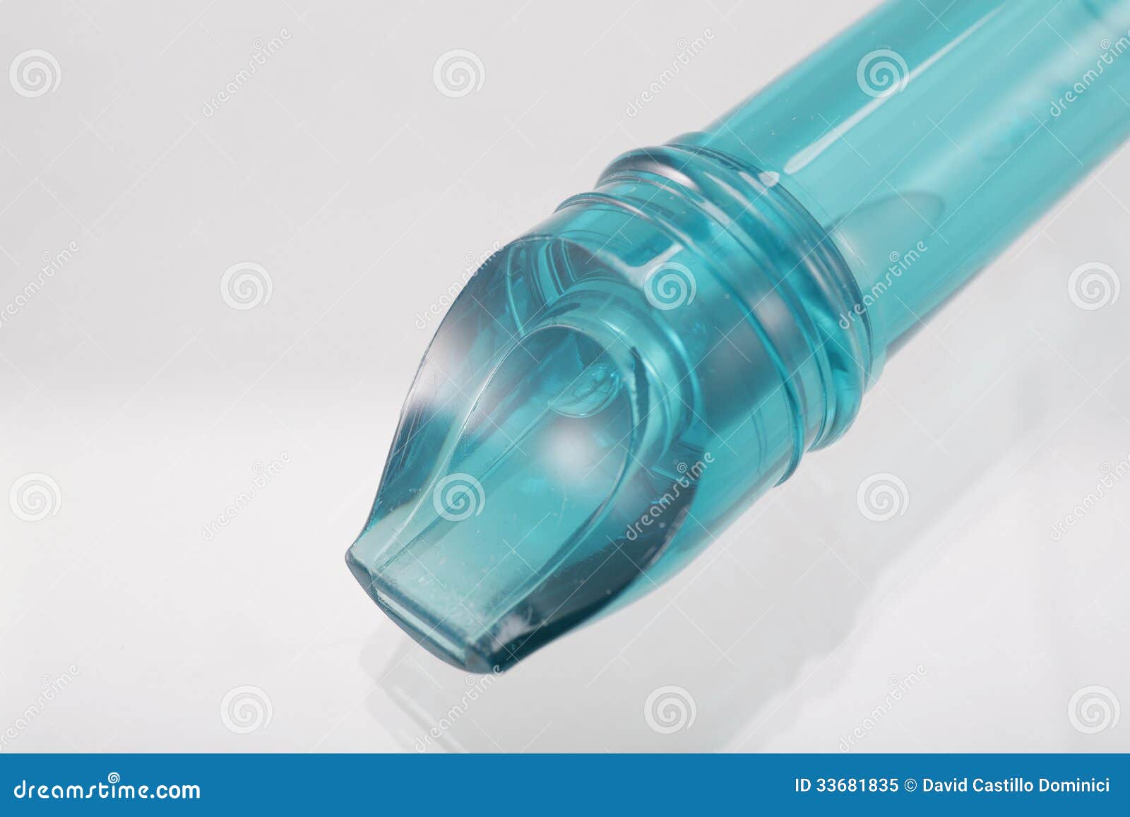 Shot of a Blue Plastic Flute Stock Image - Image of beauty, object ...