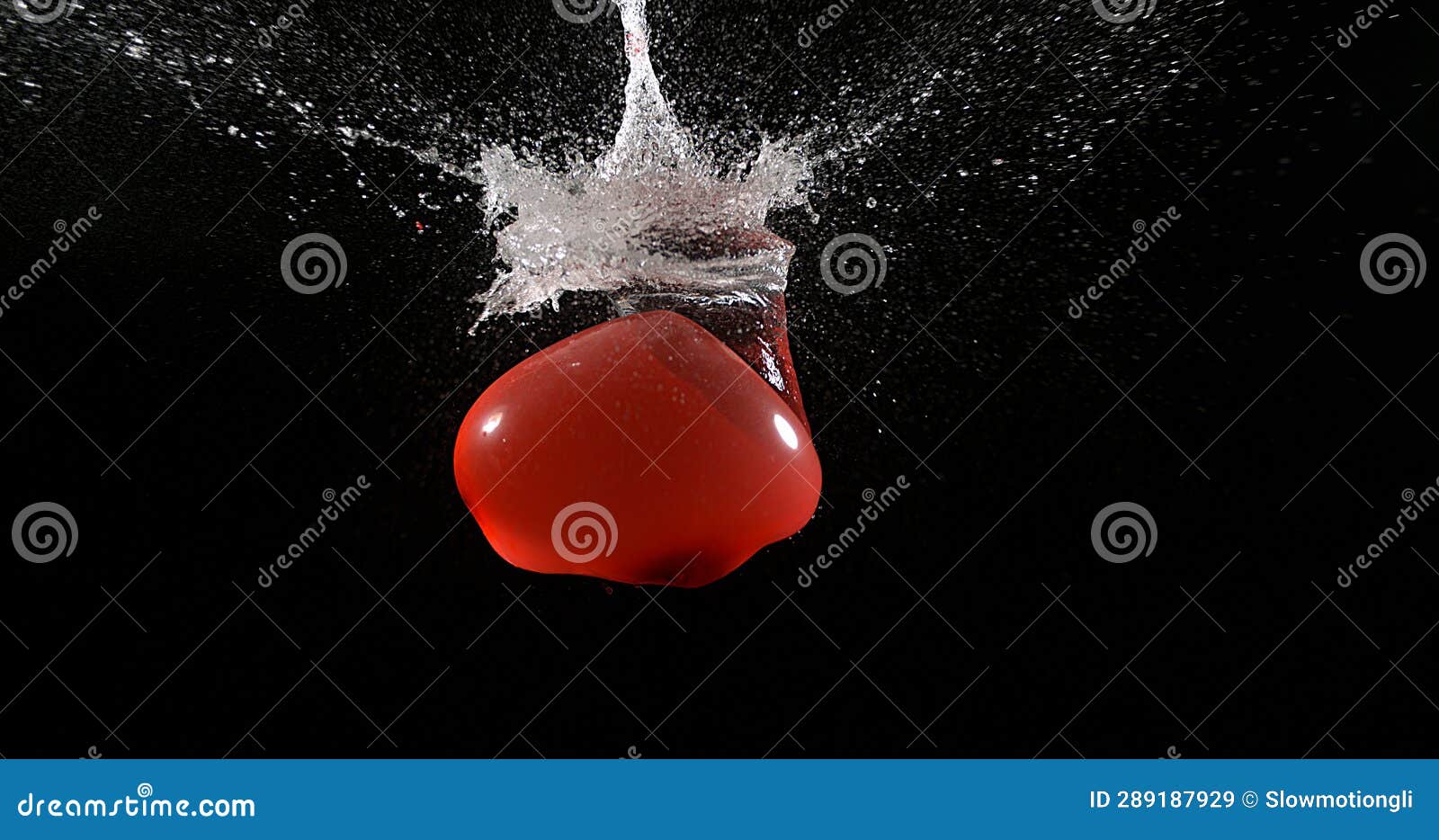 Shot Breaking Water Filled Red Balloon Stock Image - Image of hanging ...