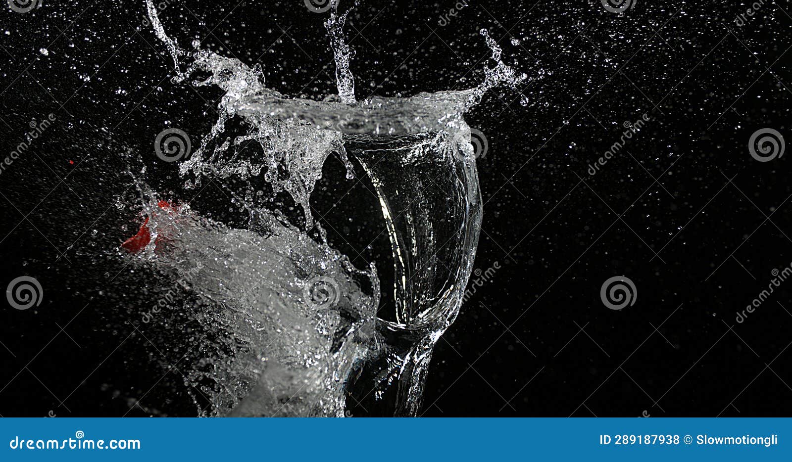 Shot Breaking Water Filled Red Balloon Stock Photo - Image of exploding ...