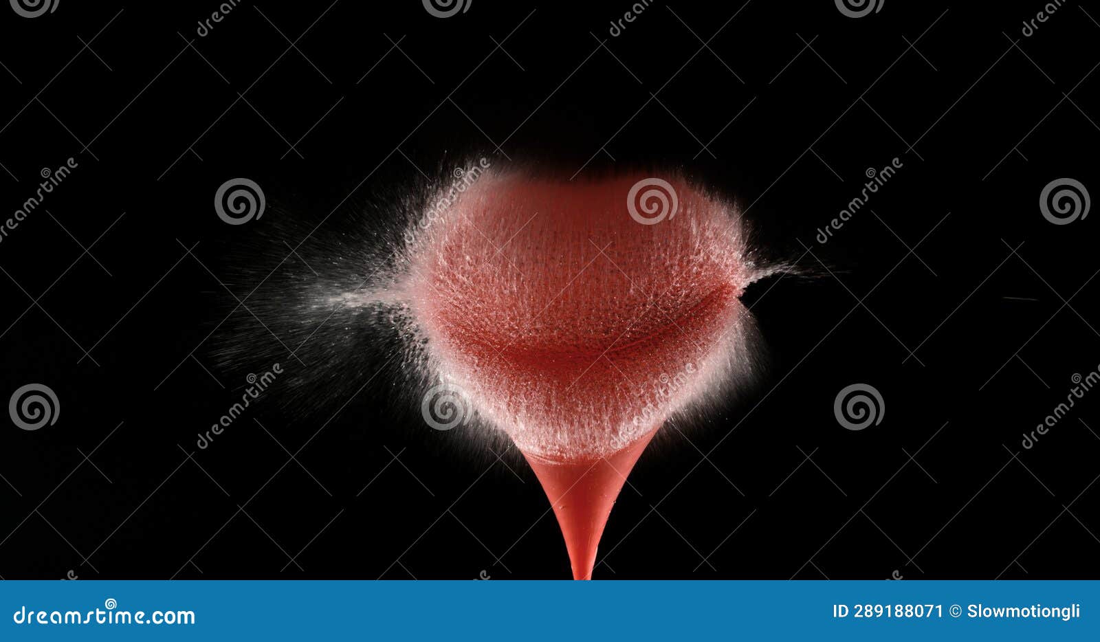 Shot Breaking Water Filled Red Balloon Stock Image - Image of shatter ...