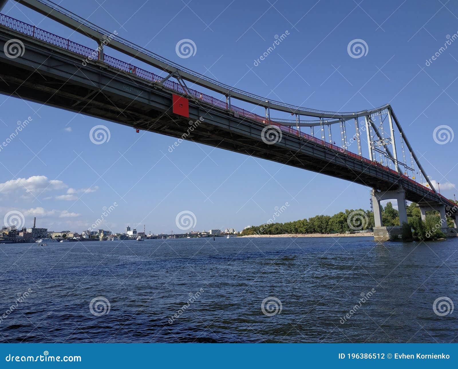 Bridge over the river stock photo. Image of travel, blue - 196386512